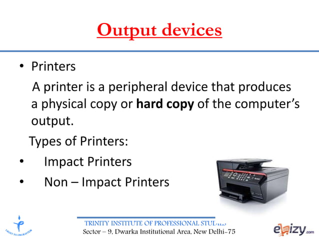 Output Devices-Types of Output Devices | PPTX | Desktop Publishing ...