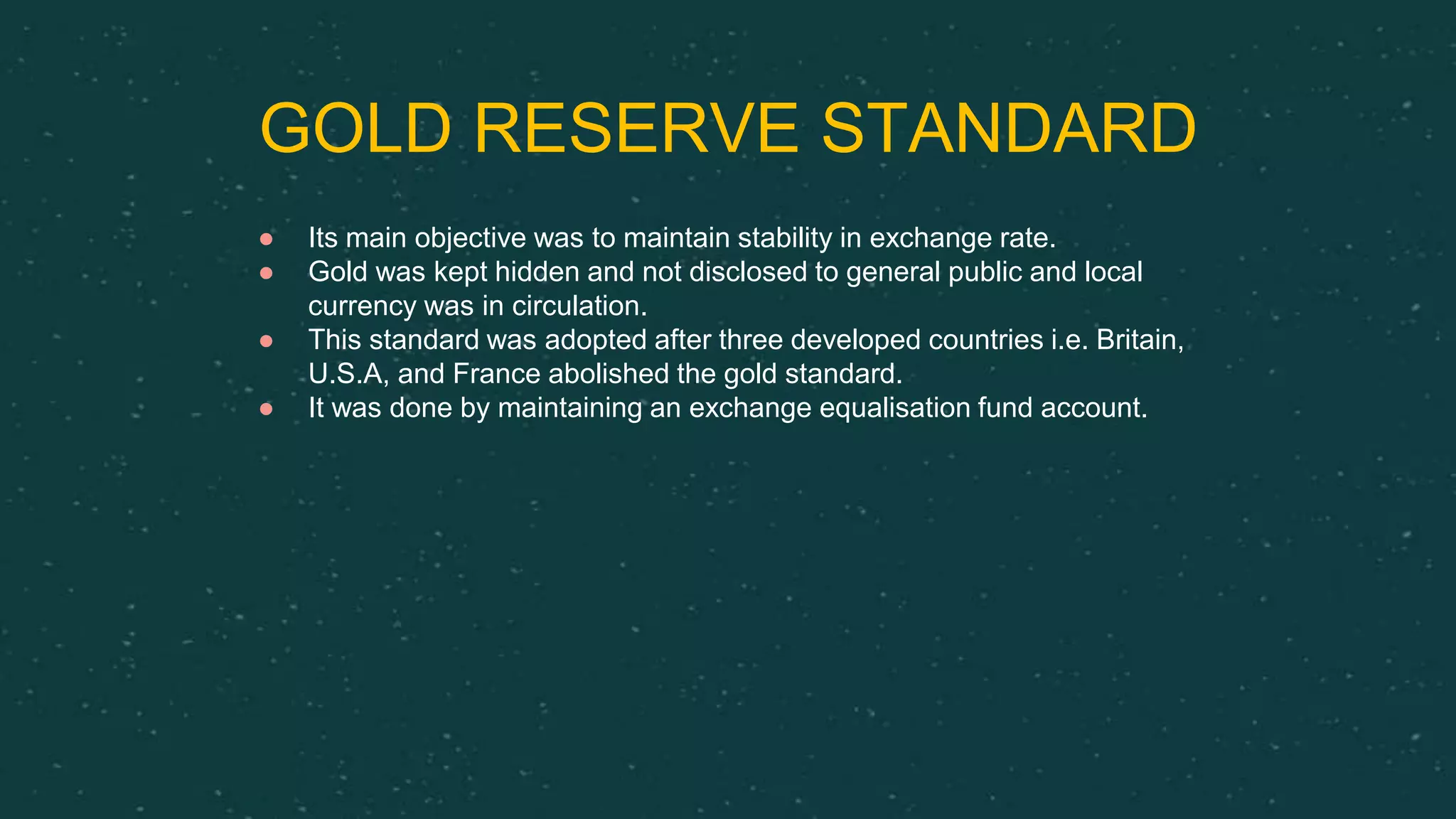 monetary standards .pptx | Currencies | Economy