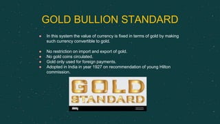 monetary standards .pptx | Currencies | Economy