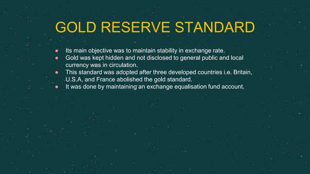 monetary standards .pptx | Currencies | Economy