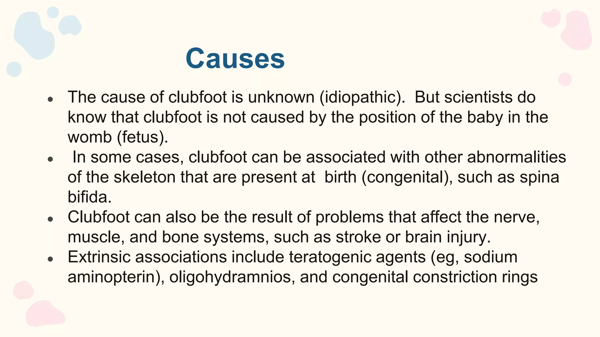 Club foot in Child | PPTX