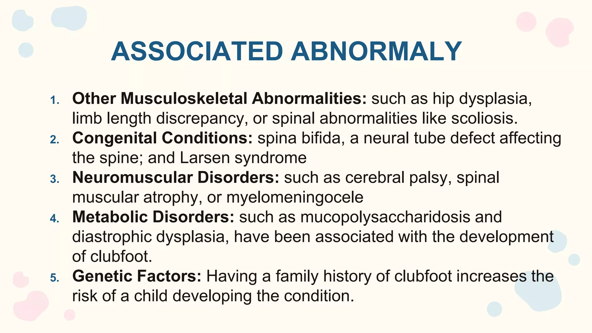 Club foot in Child | PPTX