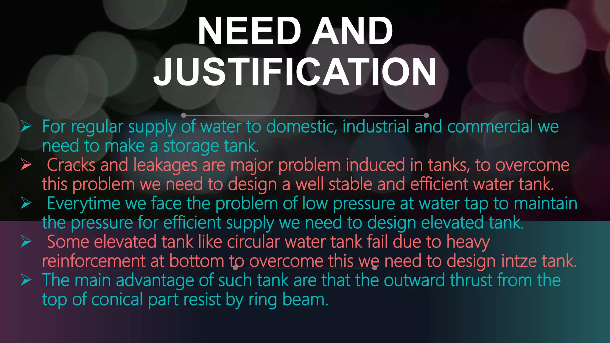 Seismic Analysis of Elevated Water Tank | PPTX