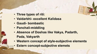 Riti theory by Vamana Indian poetics.pptx