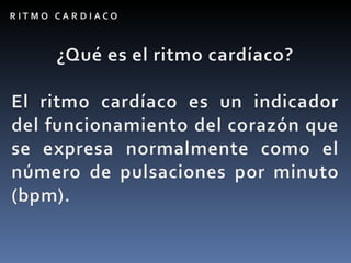 Ritmo Cardiaco | PPT