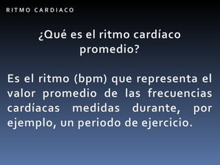 Ritmo Cardiaco | PPT
