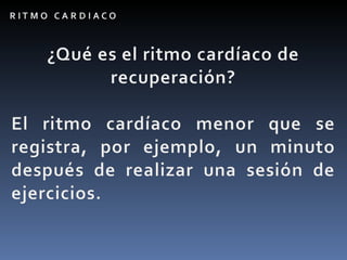 Ritmo Cardiaco | PPT