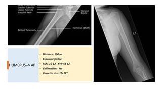 Radiographic positioning of Upper limb (ELBOW & HUMERUS) | PPTX