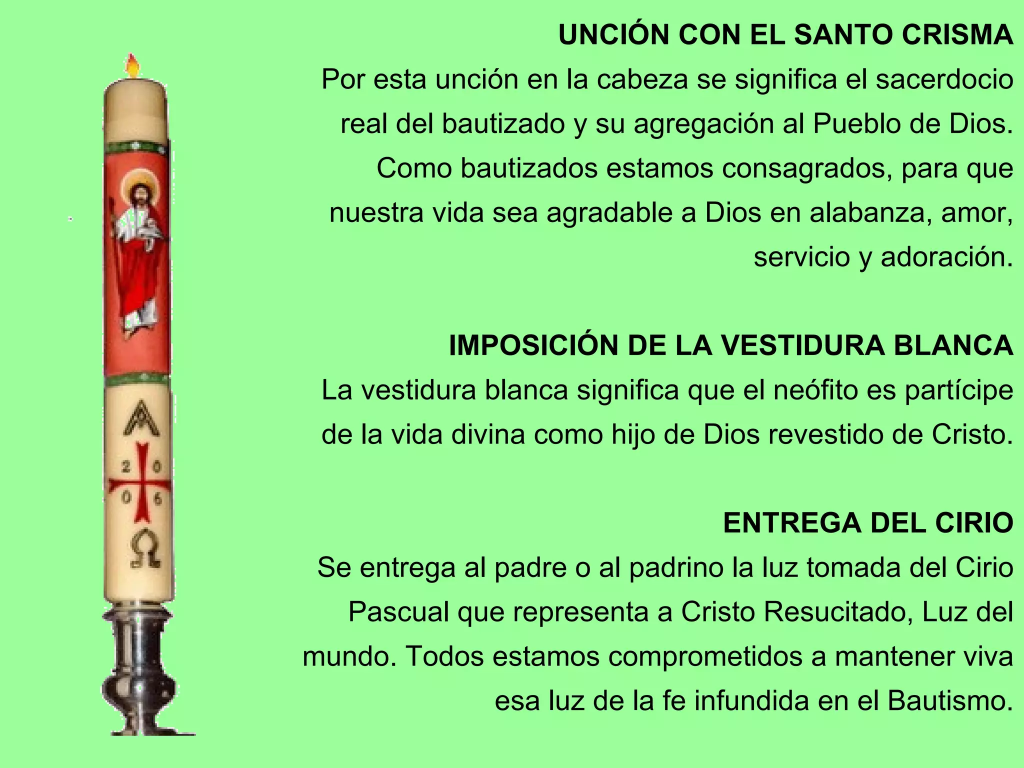Rito Del Bautismo Act. 9 | PPT