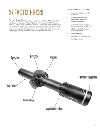 Riton | x7 | tactix | 1-8x28 | instruction | manual | PDF