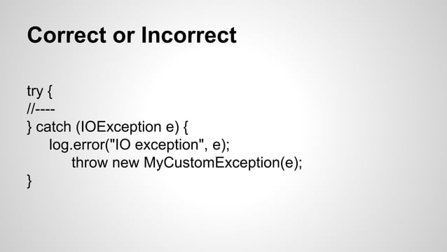 Proper application logging | PPT