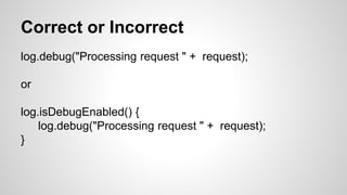 Proper application logging | PPT