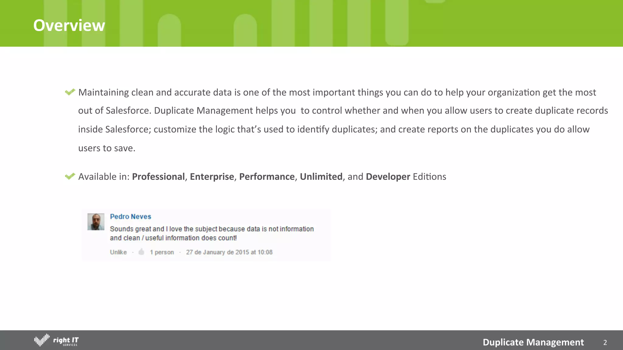 Rits Brown Bag - Salesforce Duplicate Management | PDF