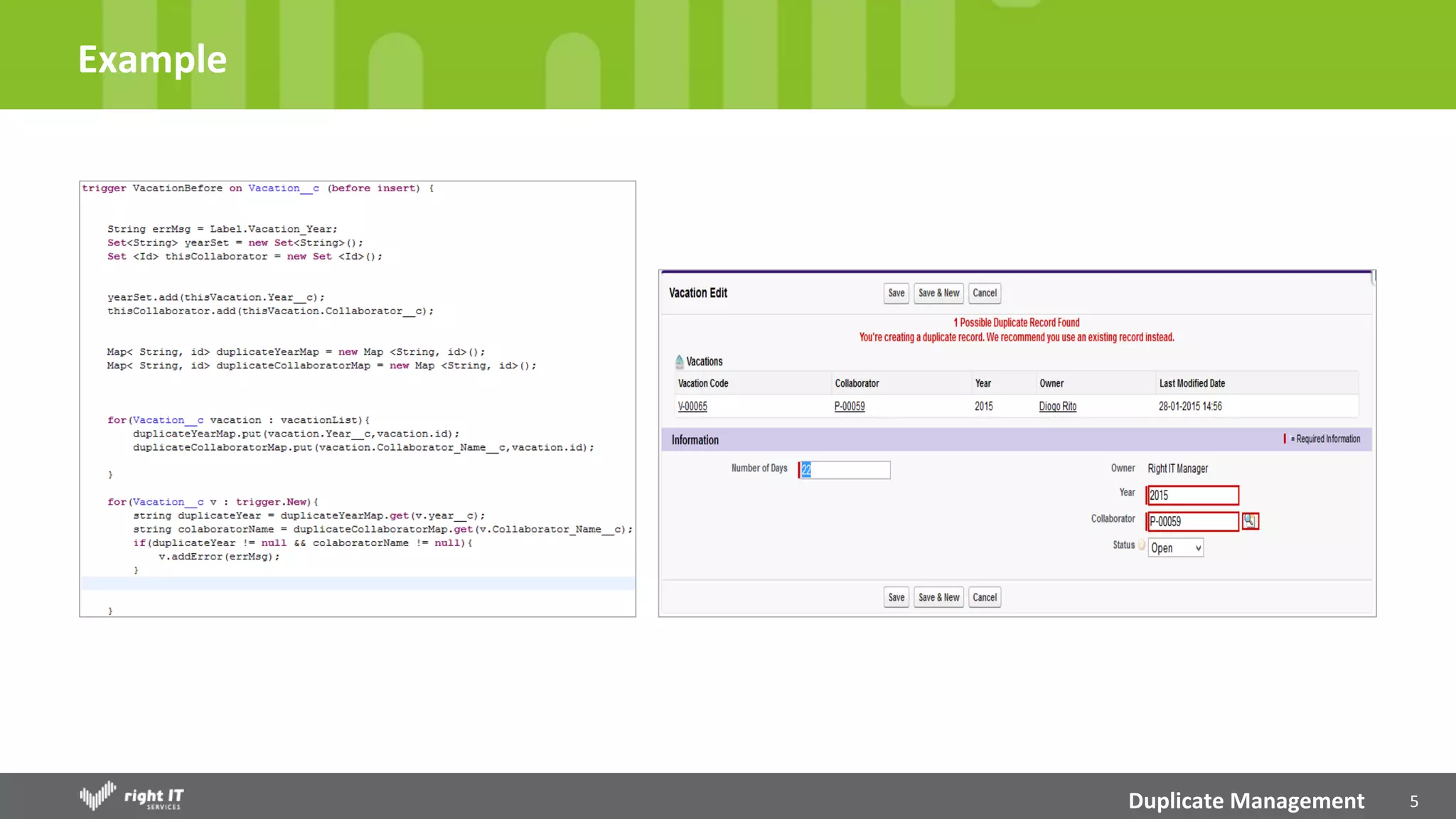 Rits Brown Bag - Salesforce Duplicate Management | PDF