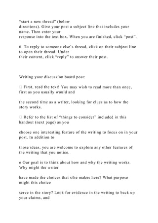 Ritt241 How to Write a Discussion Board Post Writing.docx