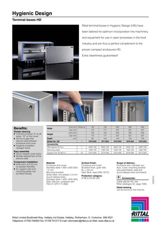 Rittal Stainless Steel Electrical Enclosures for the Food & Beverage ...