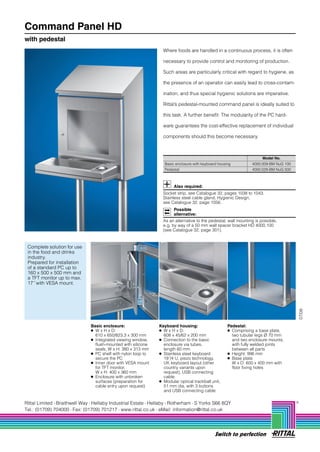 Rittal Stainless Steel Electrical Enclosures for the Food & Beverage ...