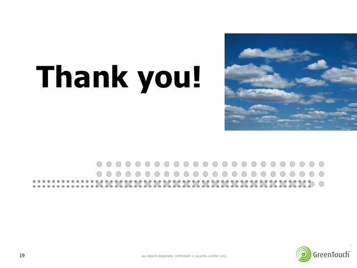 Green Telecom & IT Workshop: Gee Rittenhouse Keynote