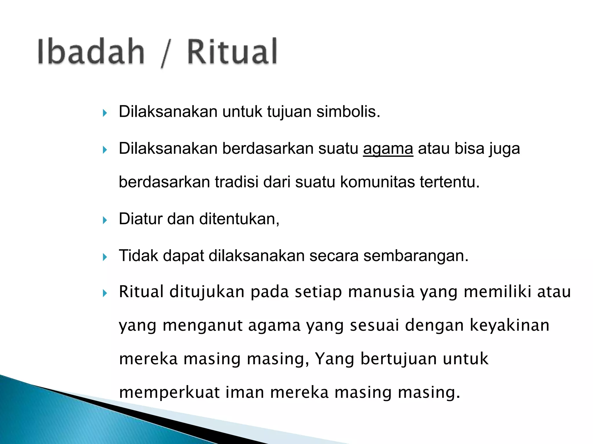 Ritual dalam agama | PPTX