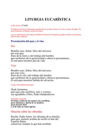 Ritual de la confirmación libro celebrante | DOC
