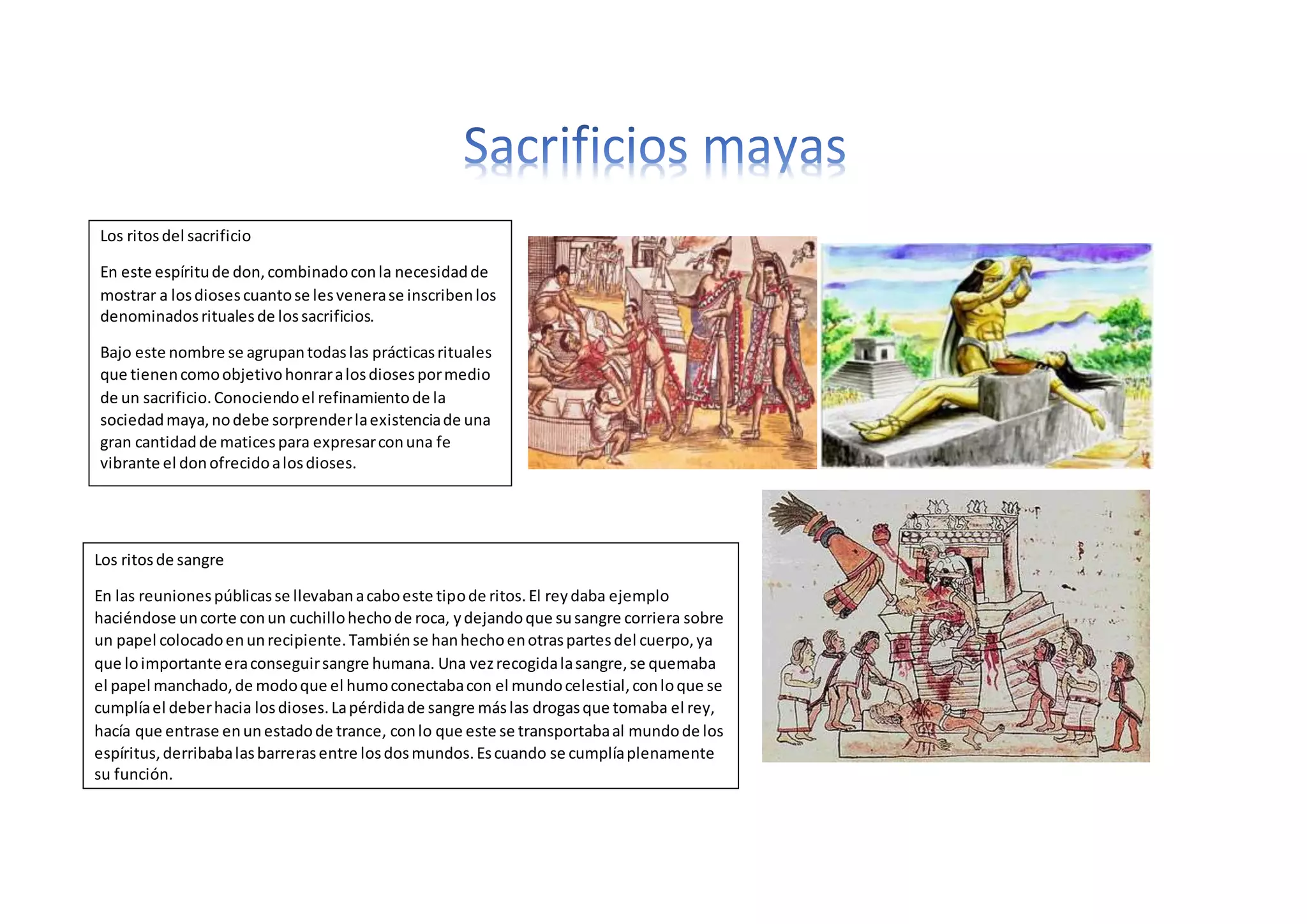 Rituales y sacrificios mayas | DOCX