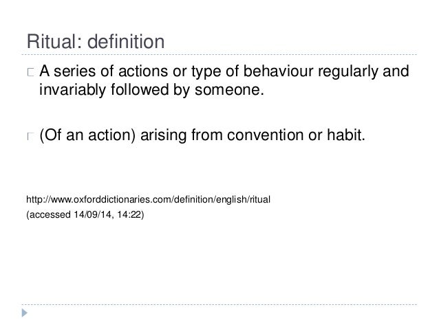 Ritual Presentation 1