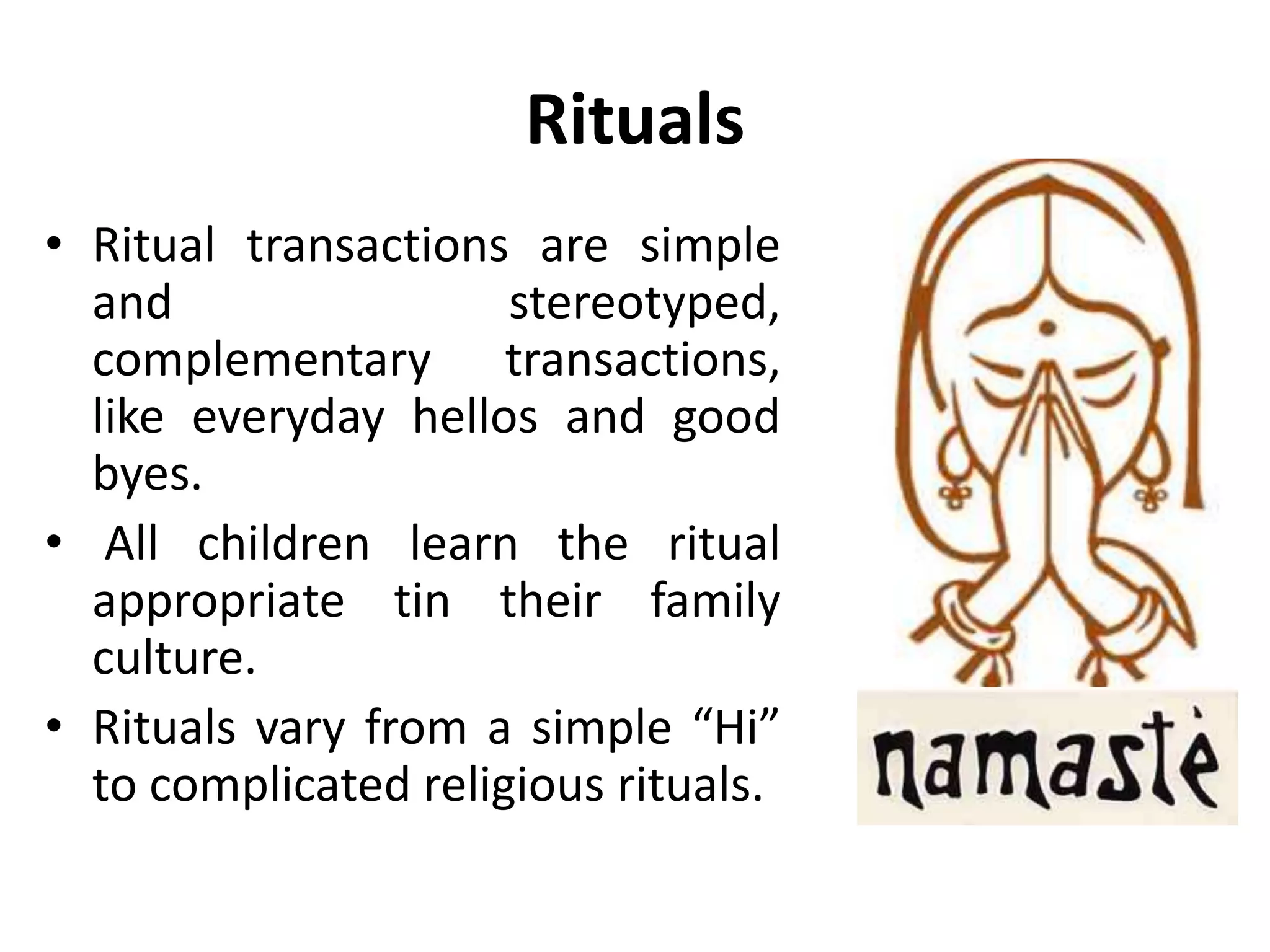 Rituals - Transactional Analysis | PPTX