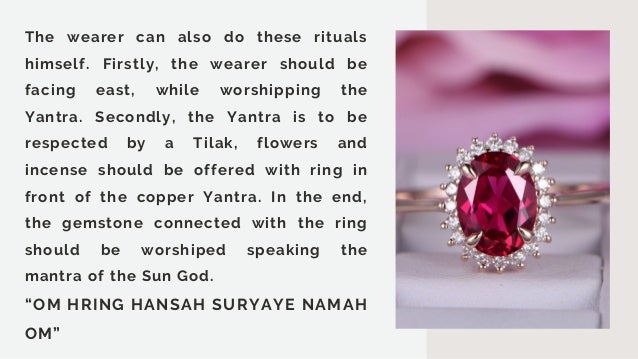 Rituals For Wearing Ruby Gemstone | PPT
