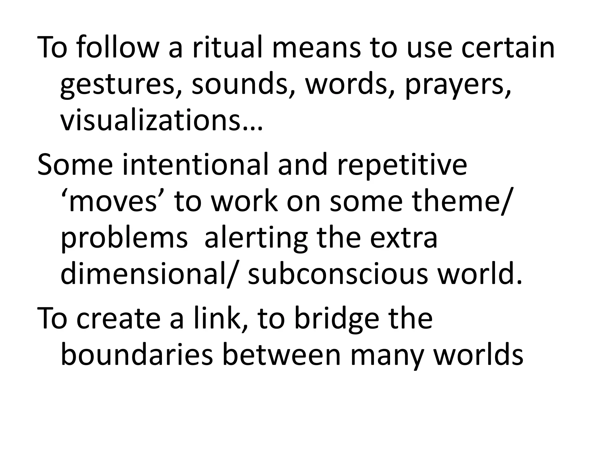 Rituals in psychotherapy | PPTX