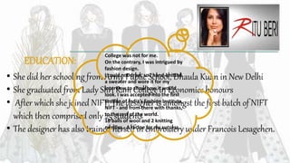DESIGNER RITU BERI | PPT