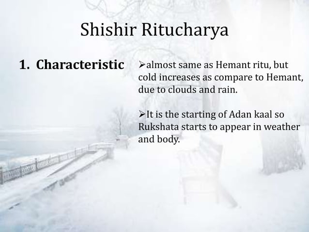 Ritucharya | PPTX | Hinduism | Religion & Spirituality