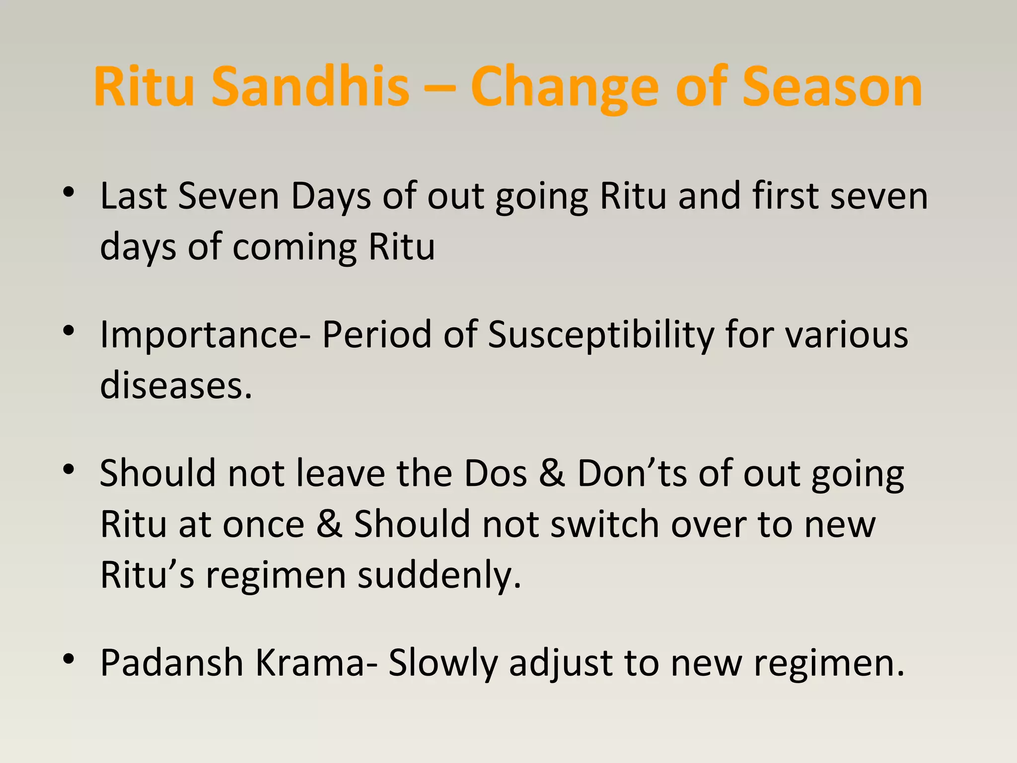 Ritucharya final presentation | PPT