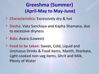 Ritucharya final presentation | PPT