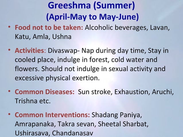 Ritucharya final presentation | PPT