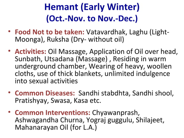 Ritucharya final presentation | PPT