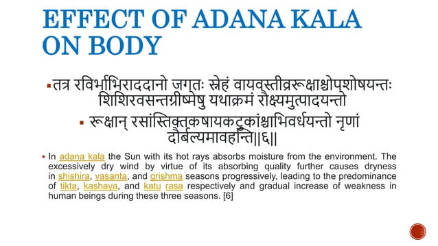 RITUCHARYA-SEASONAL REGIMENS OF AYURVEDA | PPT