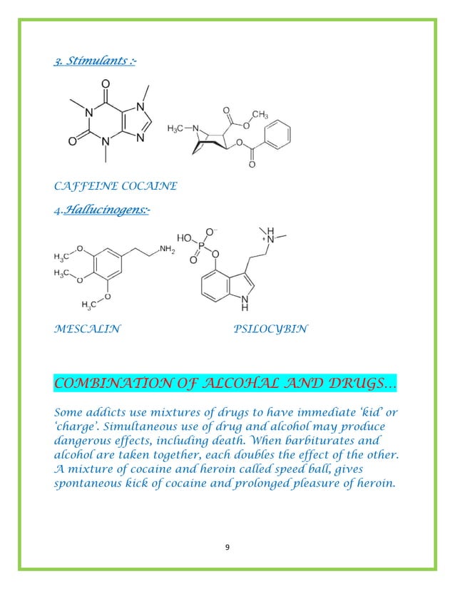 xII chemistry INVESTIGATORY PROJECT | PDF | Illegal Drugs, Tobacco ...