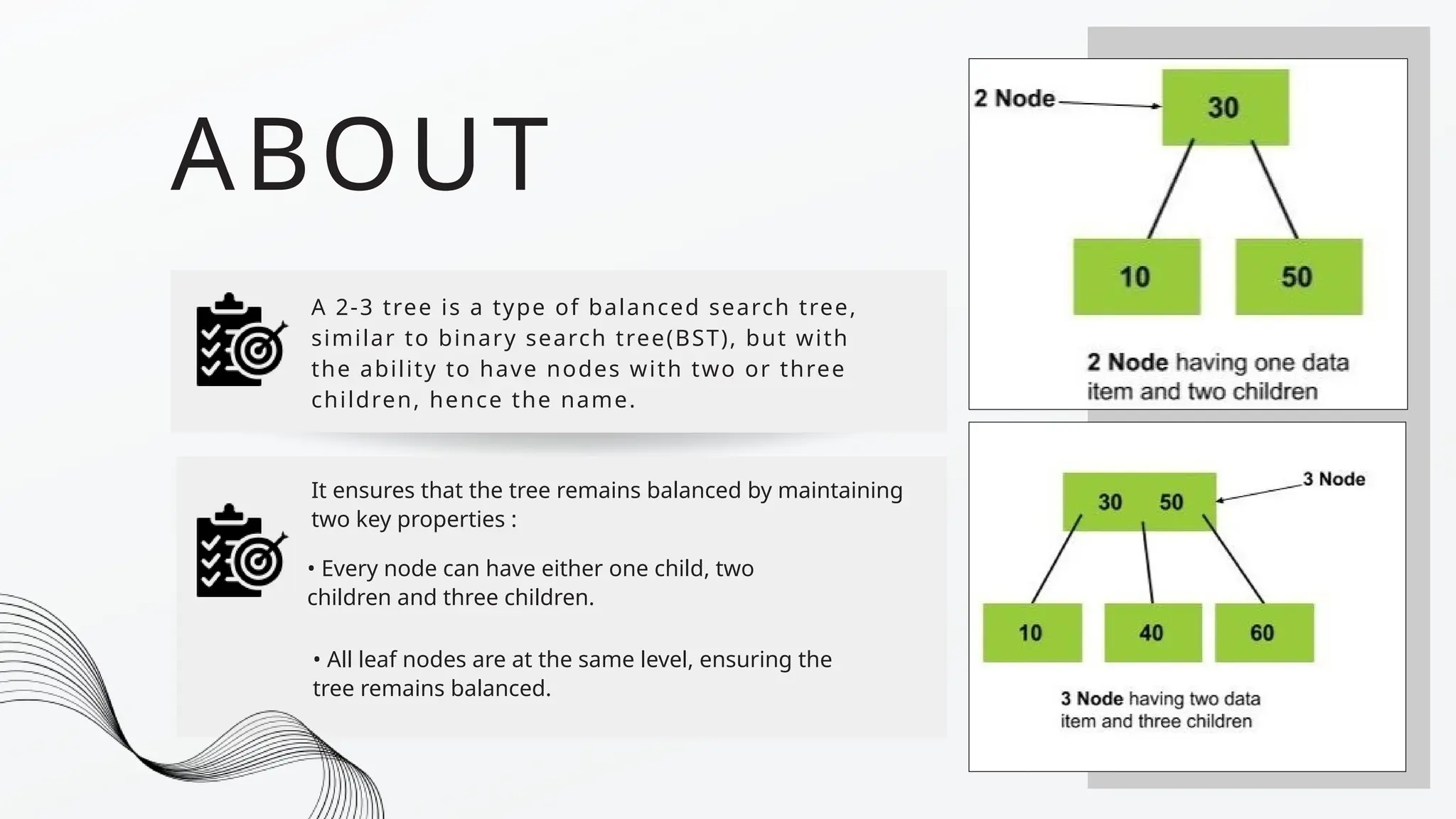 ppt of 2-3 trees analysis and design presentation | PPTX