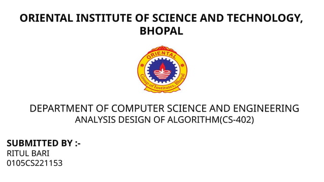 ppt of 2-3 trees analysis and design presentation | PPTX