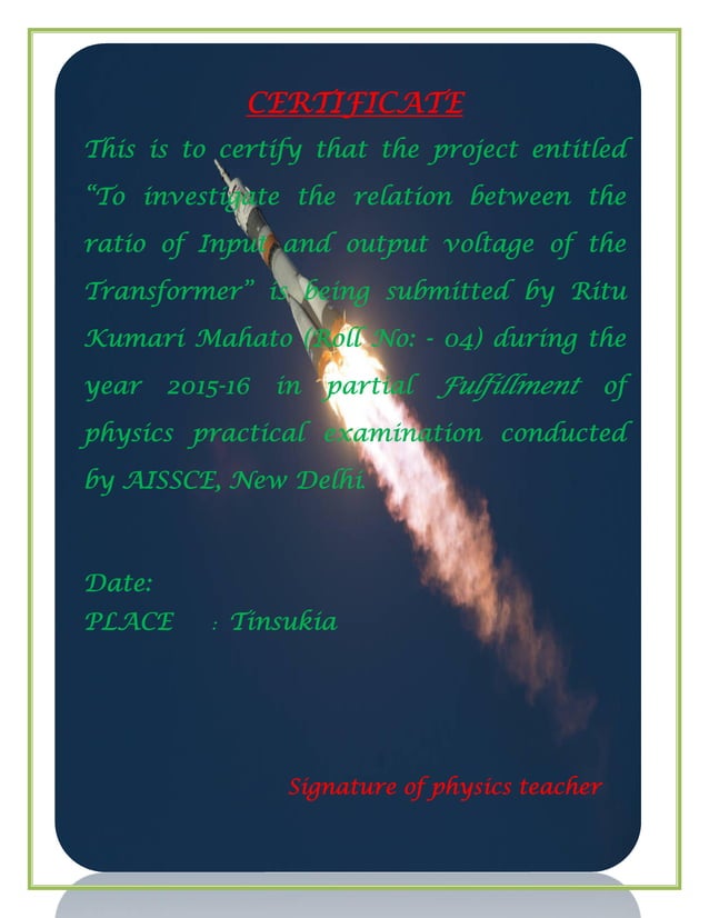 XII INVESTIGATORY PHYSICS PROJECT | PDF
