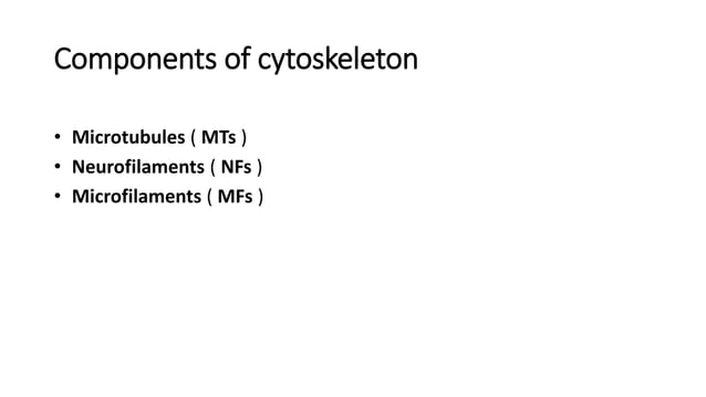 The Cytoskeleton of the neurons and glia | PPT