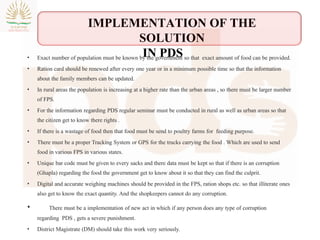 RITURAJ-PDS and thier uses and awarness t | PPT