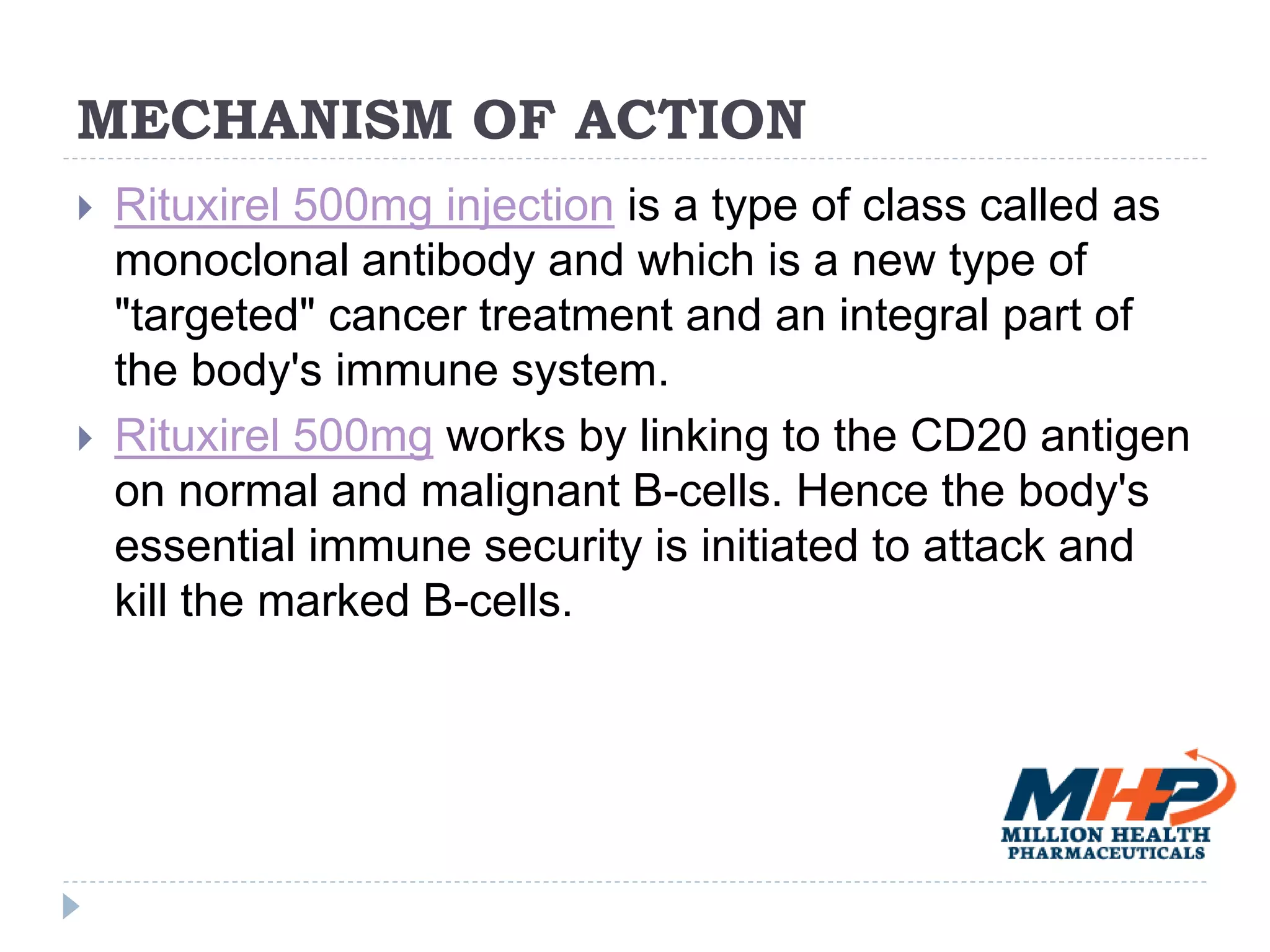 Rituxirel 500mg injection | PPTX