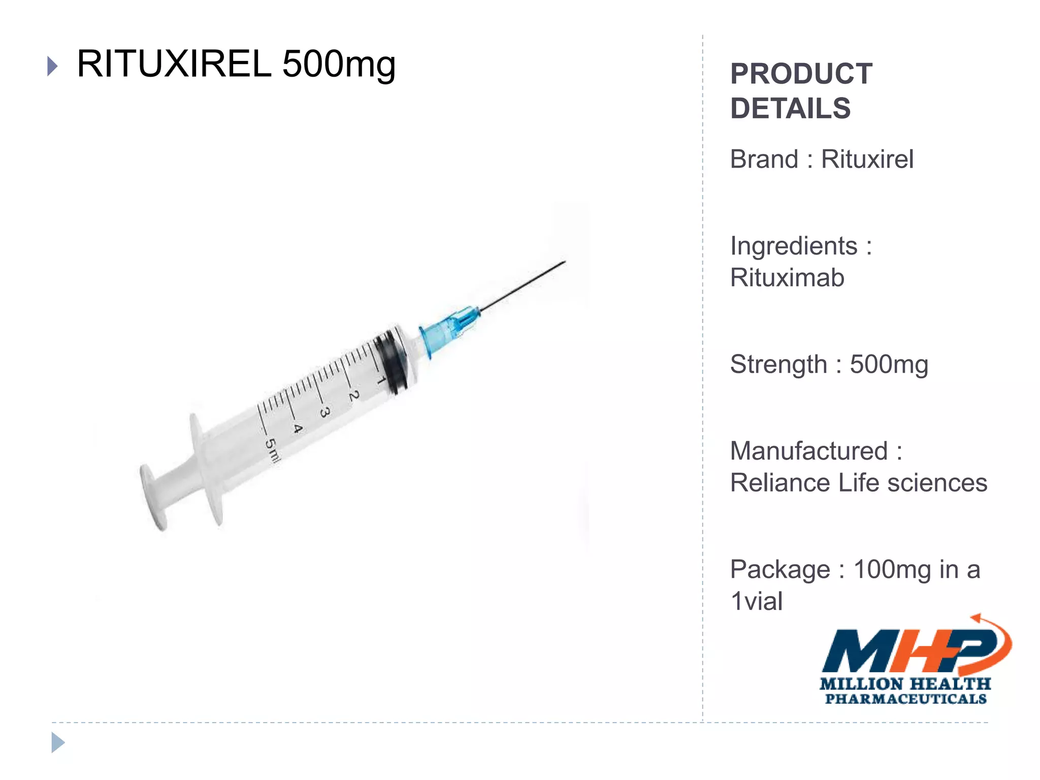 Rituxirel 500mg injection | PPTX