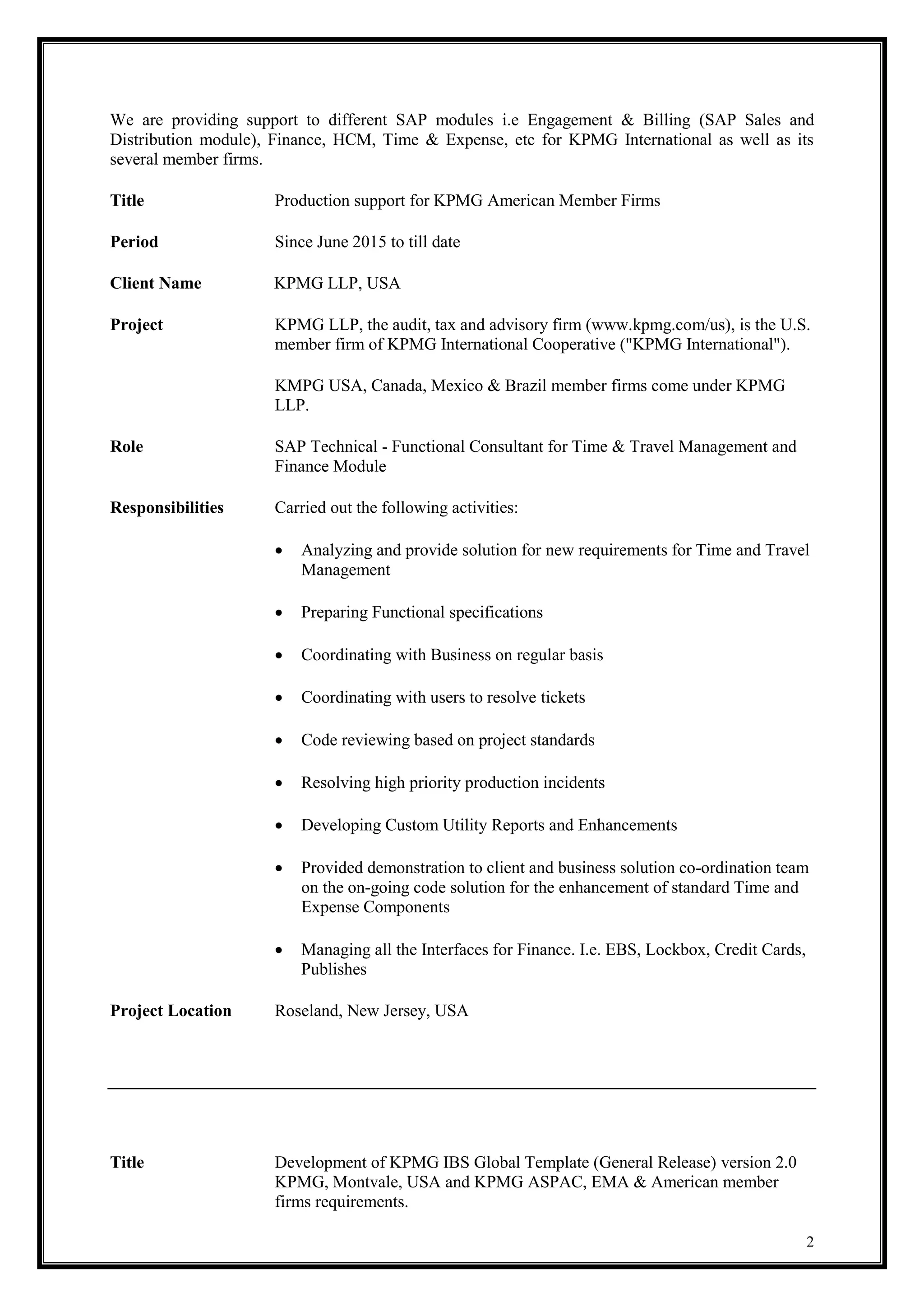 Ritwick Dhara - SAP Consultant | PDF