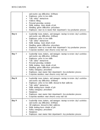 Ritz Carlton Hotel Case | DOCX