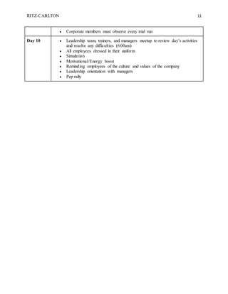 Ritz Carlton Hotel Case | DOCX