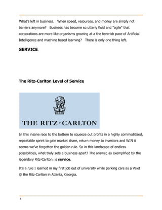 Ritz-Carlton Level of Service - Produced by Symbio Agency | PDF