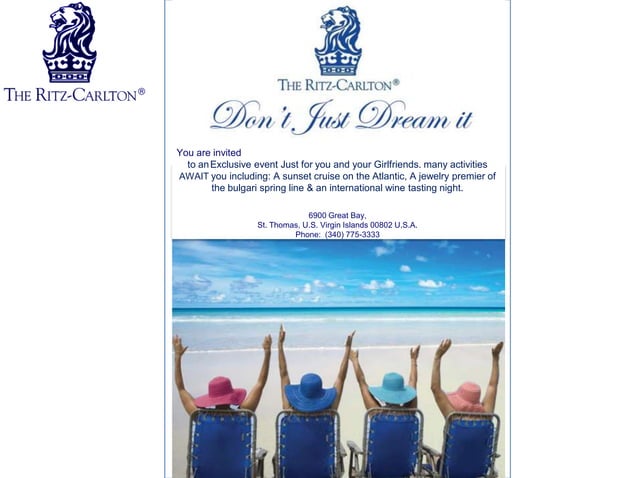 Ritz Carlton Campaign Project 2011 | PPTX