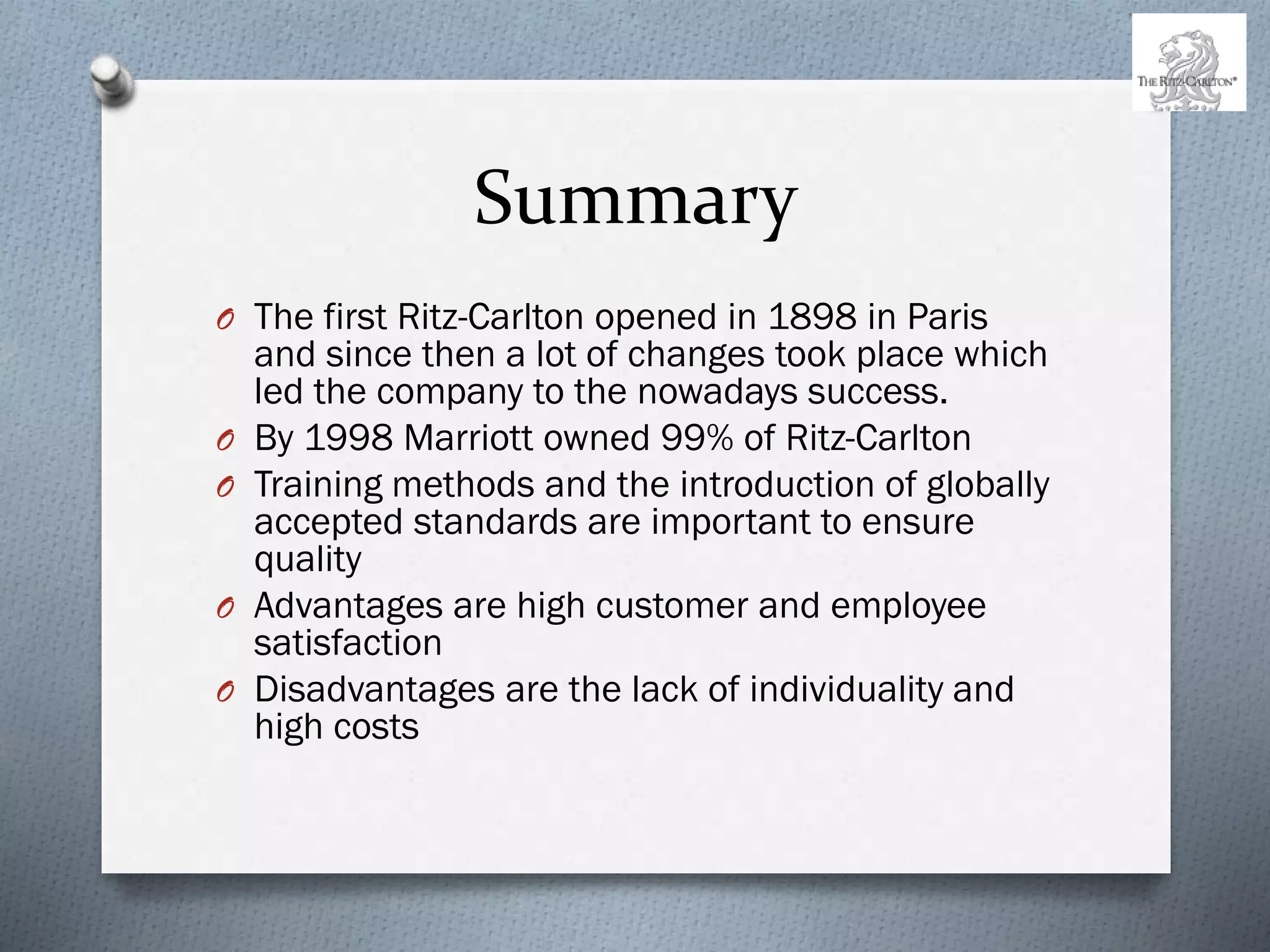 Ritz carlton’s hrm practices and work culture | PPTX